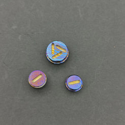 Timascus button – ReyLight